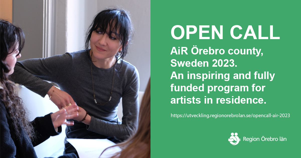OpenCall Artist in Residence Örebro County 2023 • Regional utveckling